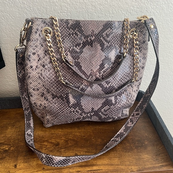 Michael Kors | Bags | Michael Kors Python Jet Set Chain Convertible ...